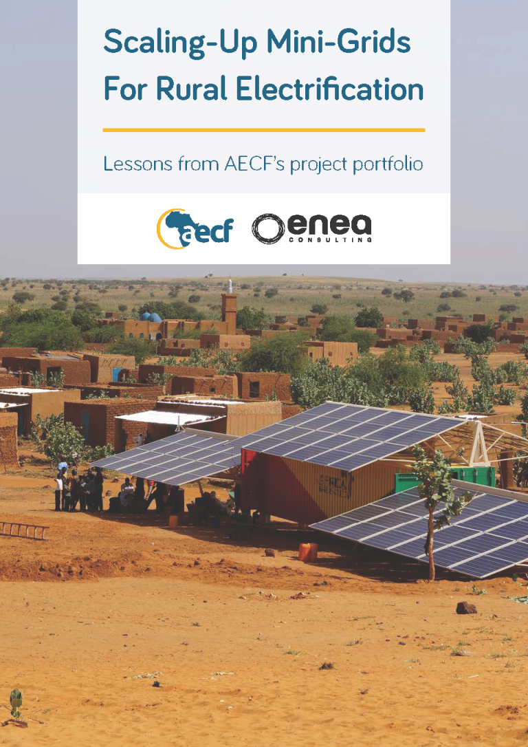 Scaling-up mini-grids for rural electrification - Lessons from AECF’s ...
